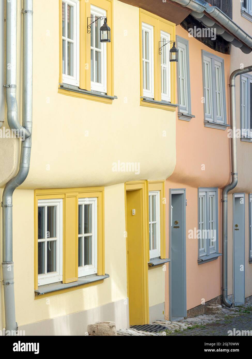 The medieval town Muehlhausen in Thuringia. Germany. (Editorial Use ...