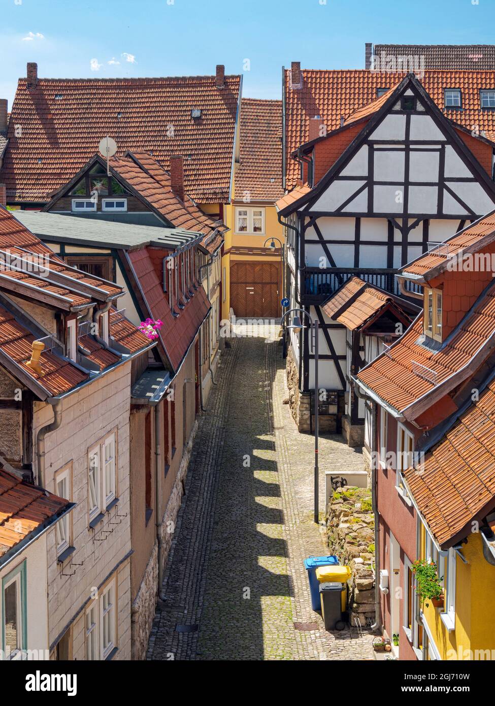 The medieval town Muehlhausen in Thuringia. Germany. (Editorial Use ...