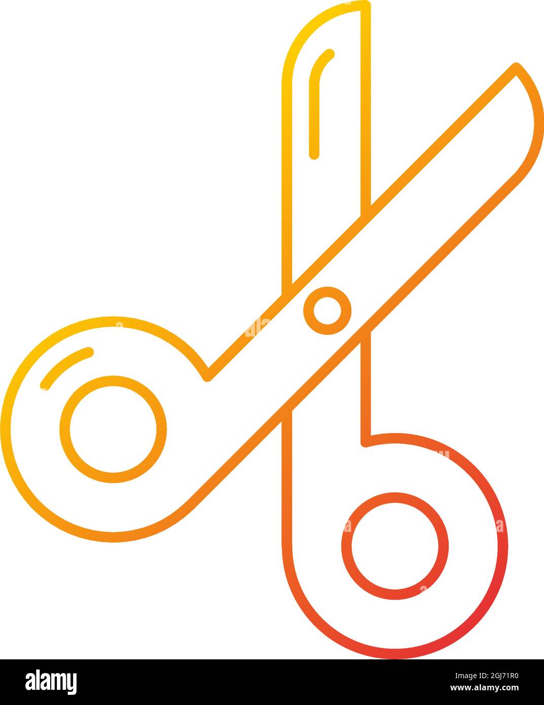 Scissors gradient linear vector icon Stock Vector Image & Art - Alamy