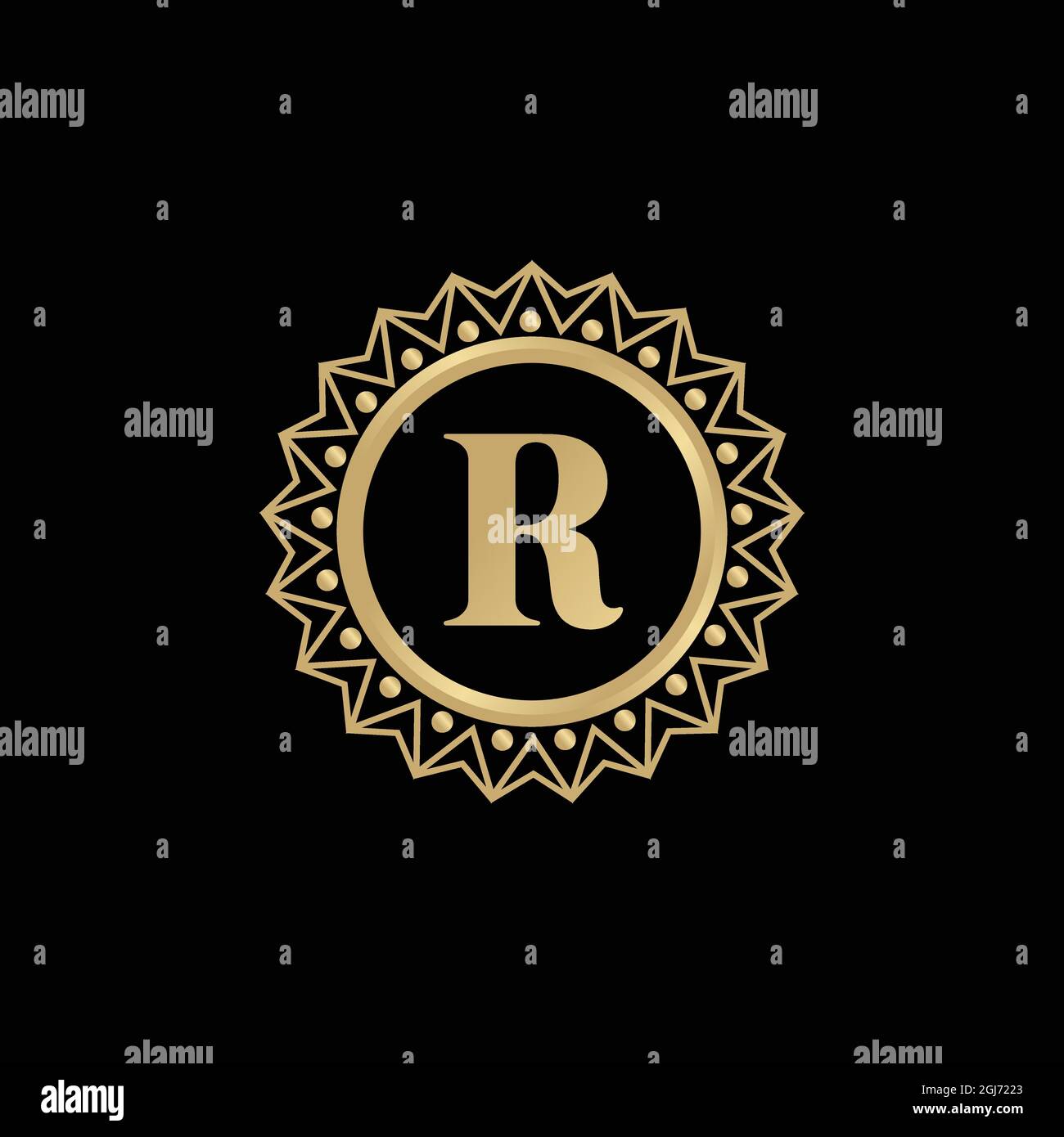 R letter initial logo design vector template illustration Stock Vector ...