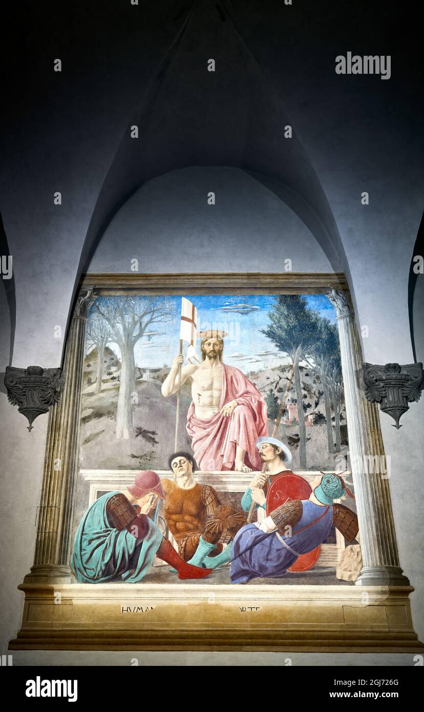 Sansepolcro Tuscany Italy. La Resurrezione (Resurrection) by Piero ...