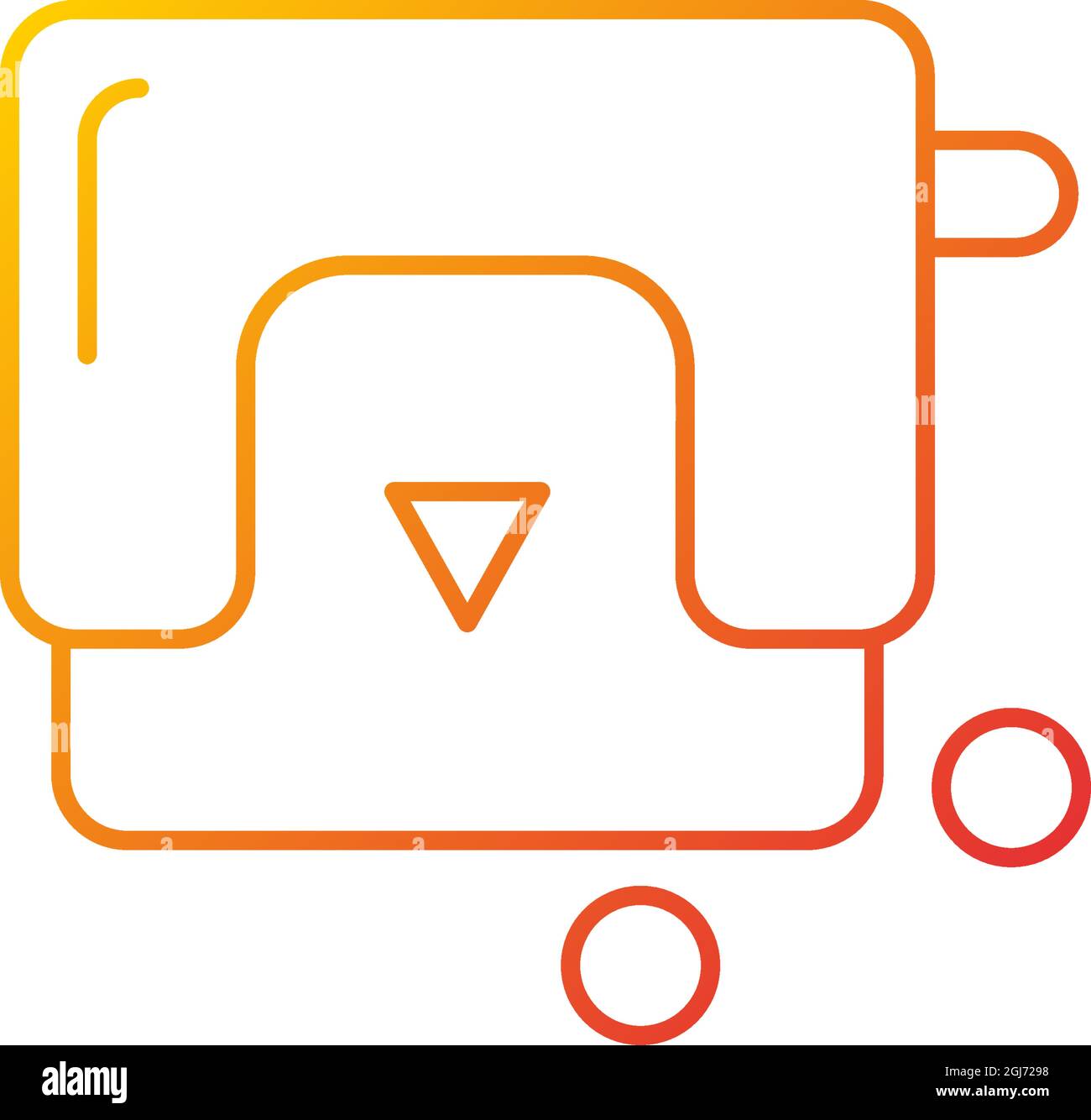 Hole-punch gradient linear vector icon Stock Vector Image & Art - Alamy