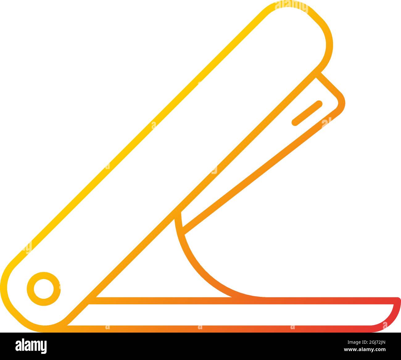 Stapler gradient linear vector icon Stock Vector Image & Art - Alamy