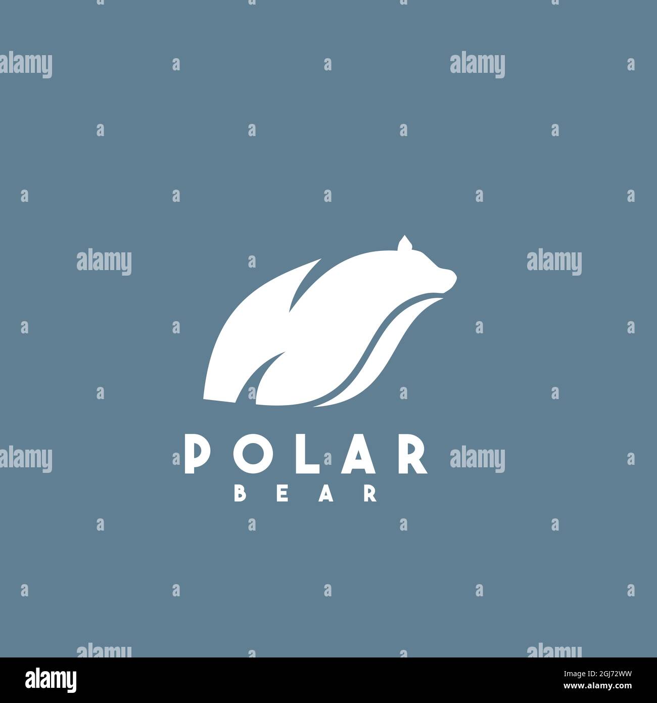 Polar bear icon logo design vector template illustration Stock Vector ...