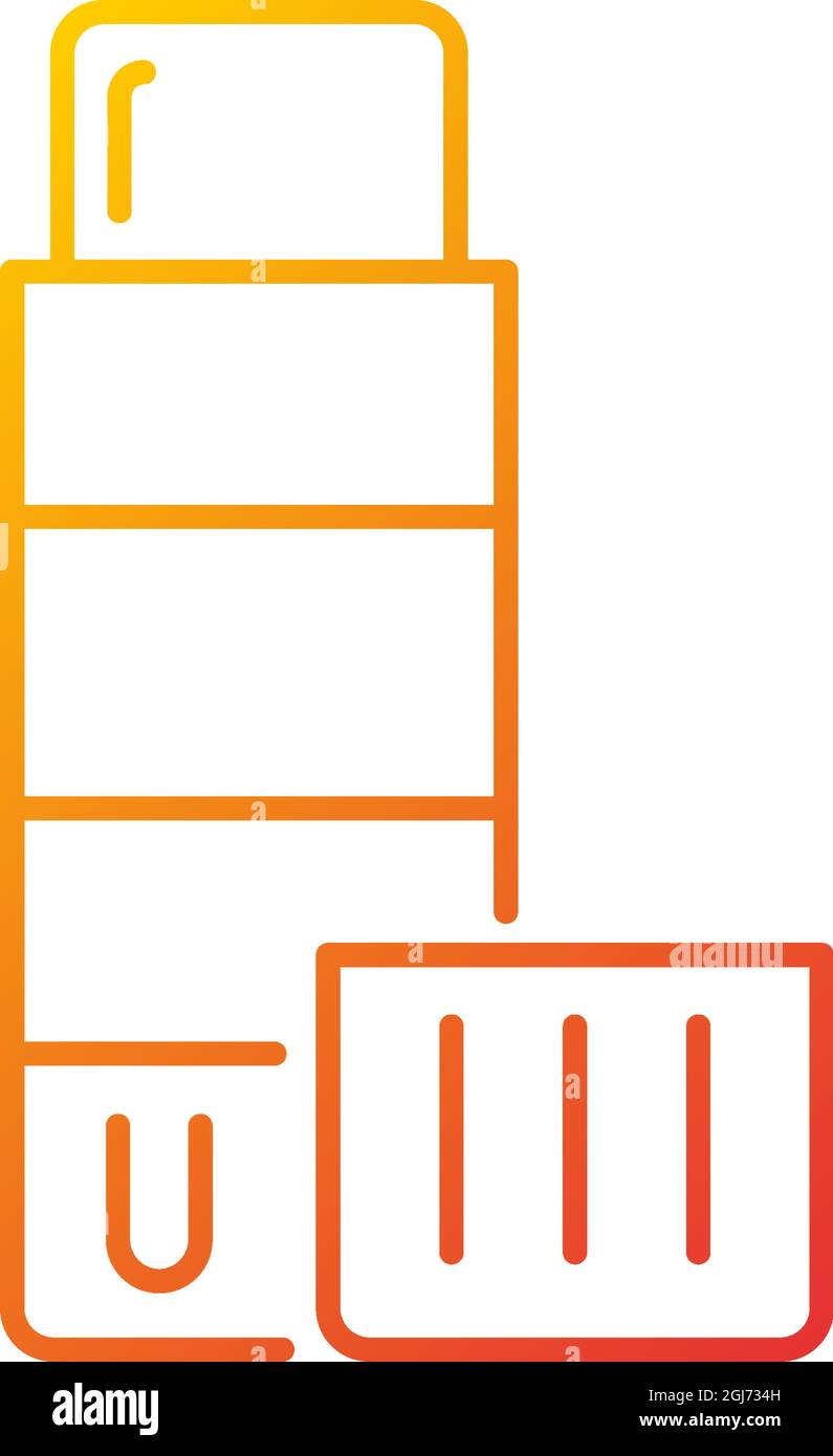 Glue stick gradient linear vector icon Stock Vector Image & Art - Alamy