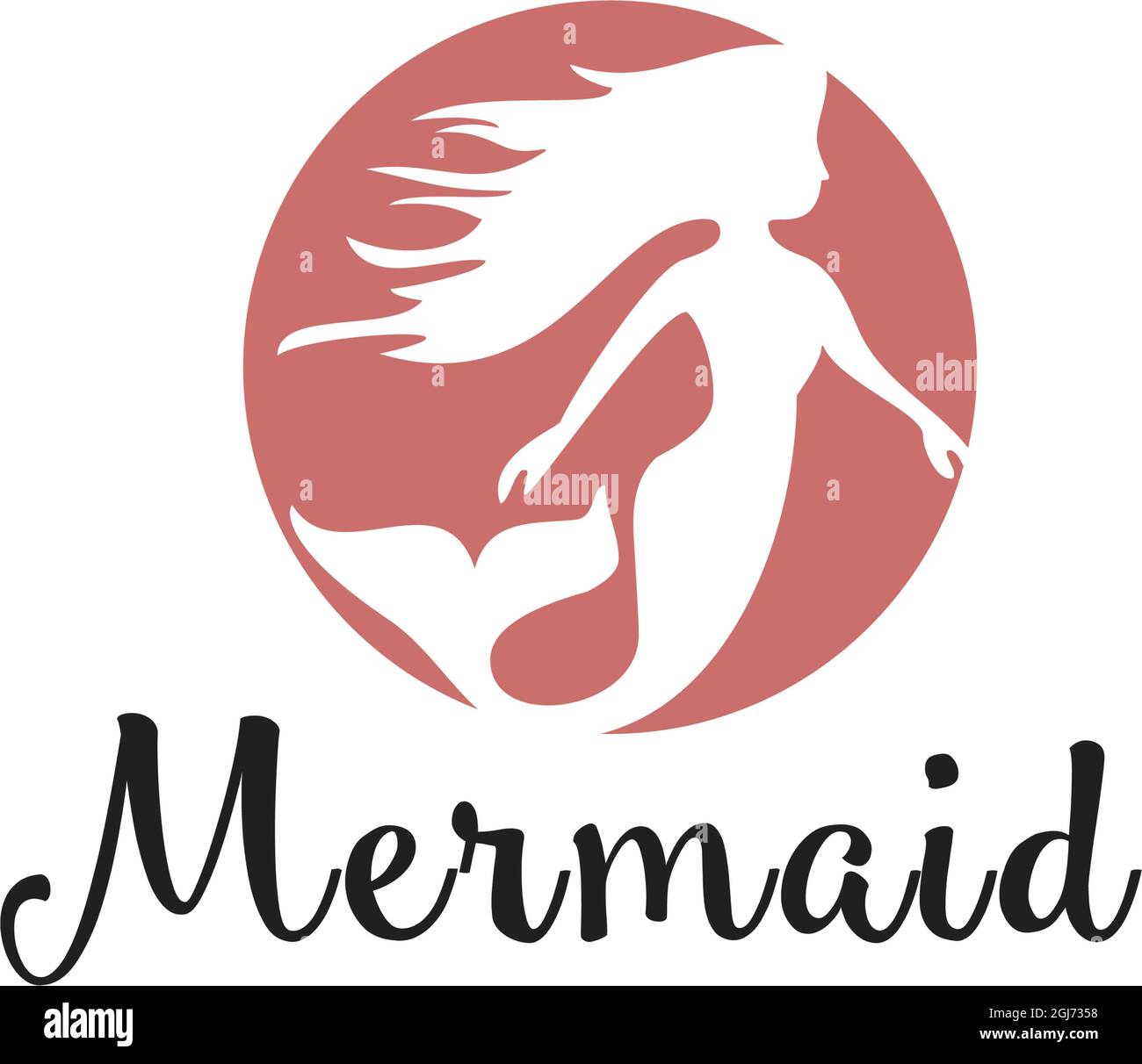 Mermaid icon logo design vector template illustration Stock Vector ...