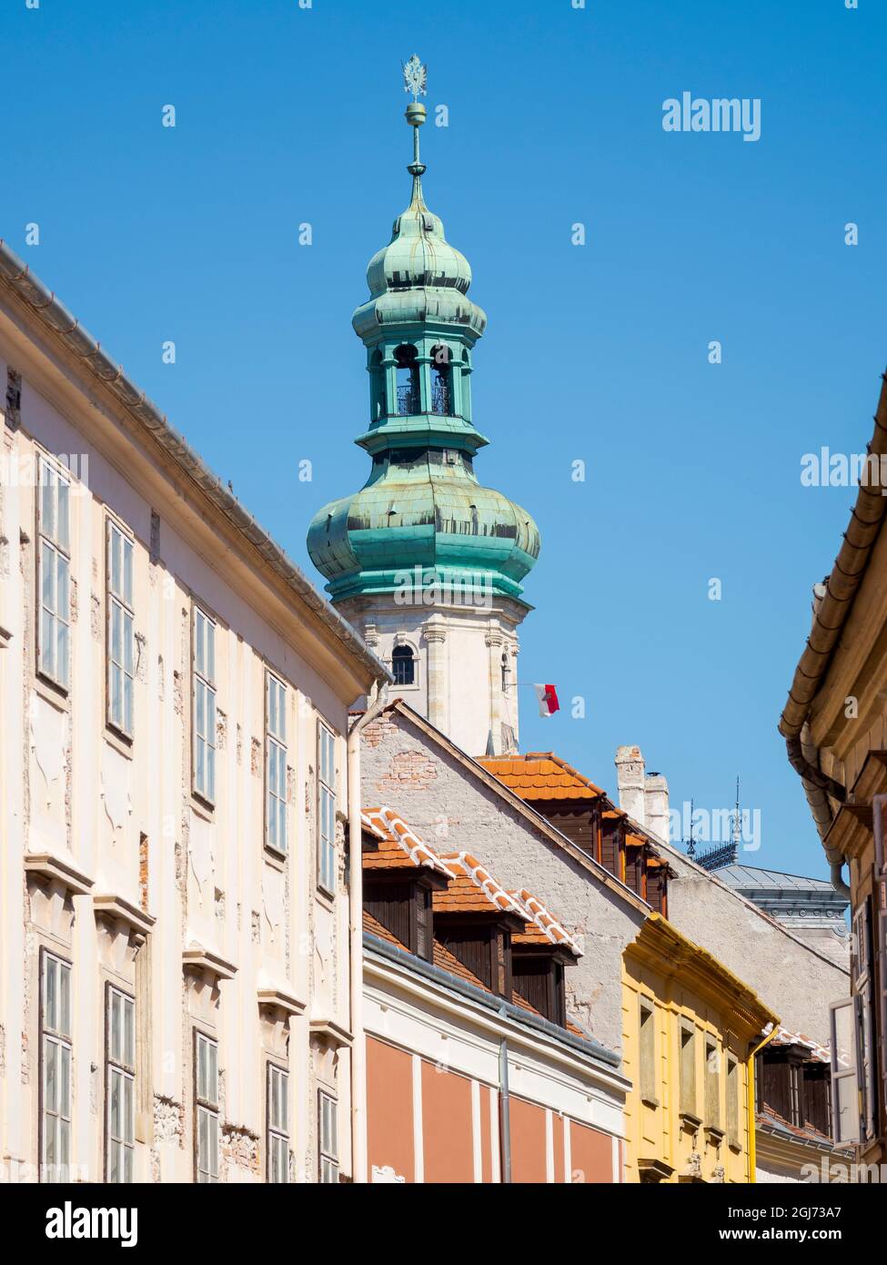 Uj utza (New Lane, Neugasse). Sopron in Transdanubia in the west of ...