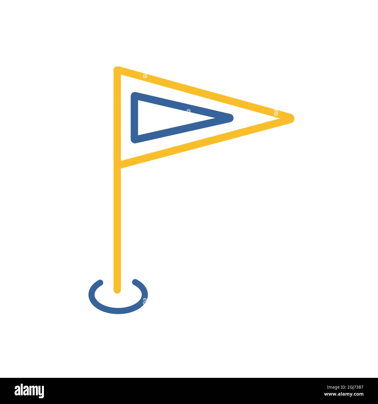 Flag GPS pin vector icon. Navigation sign. Graph symbol for travel and ...