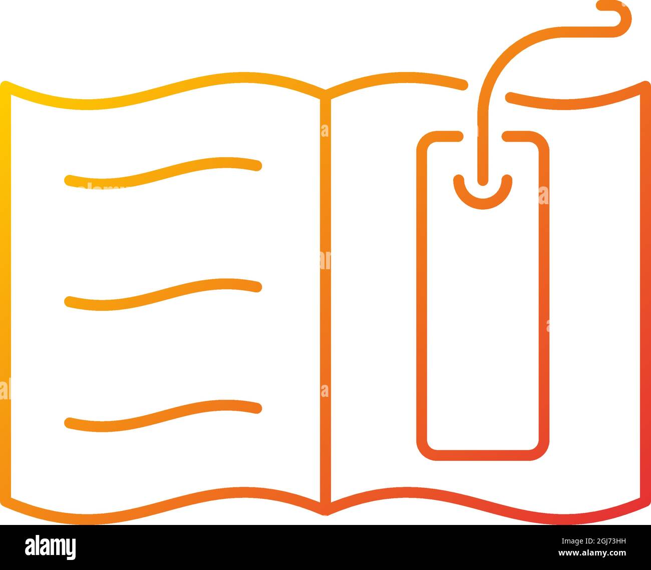 Bookmark gradient linear vector icon Stock Vector Image & Art - Alamy