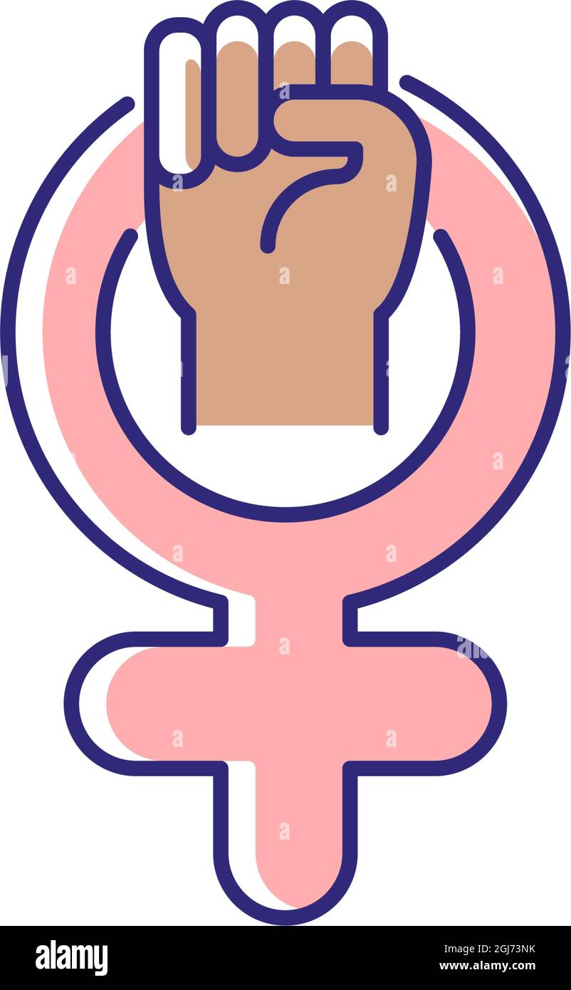 Female symbol RGB color icon Stock Vector Image & Art - Alamy