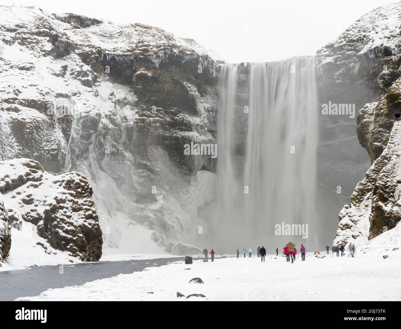 Skogafoss during winter hi-res stock photography and images - Alamy