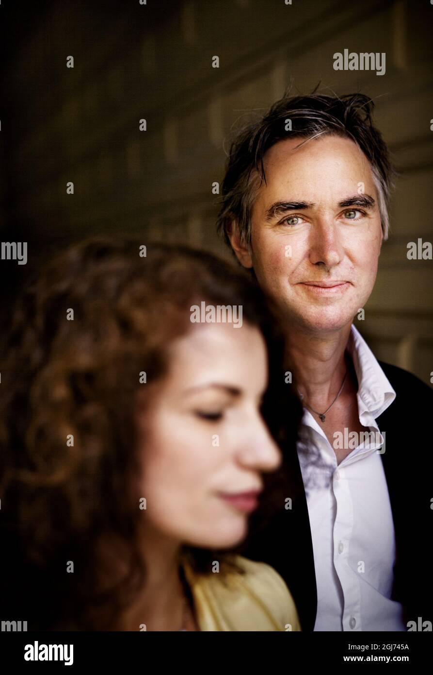 The authors and married couple Alexandra Coelho Ahndoril and Alexander ...