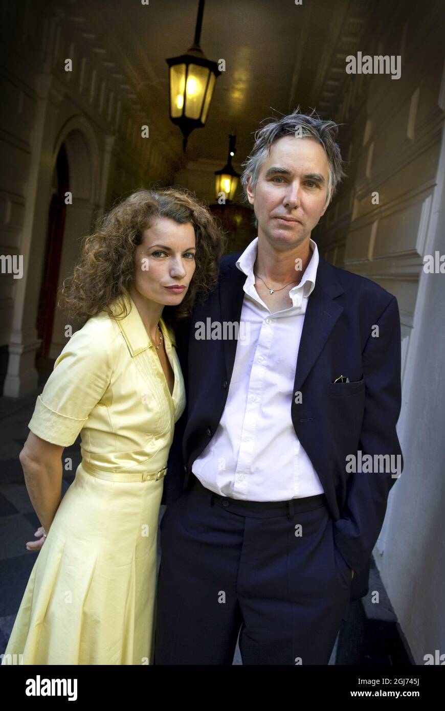 The authors and married couple Alexandra Coelho Ahndoril and Alexander ...