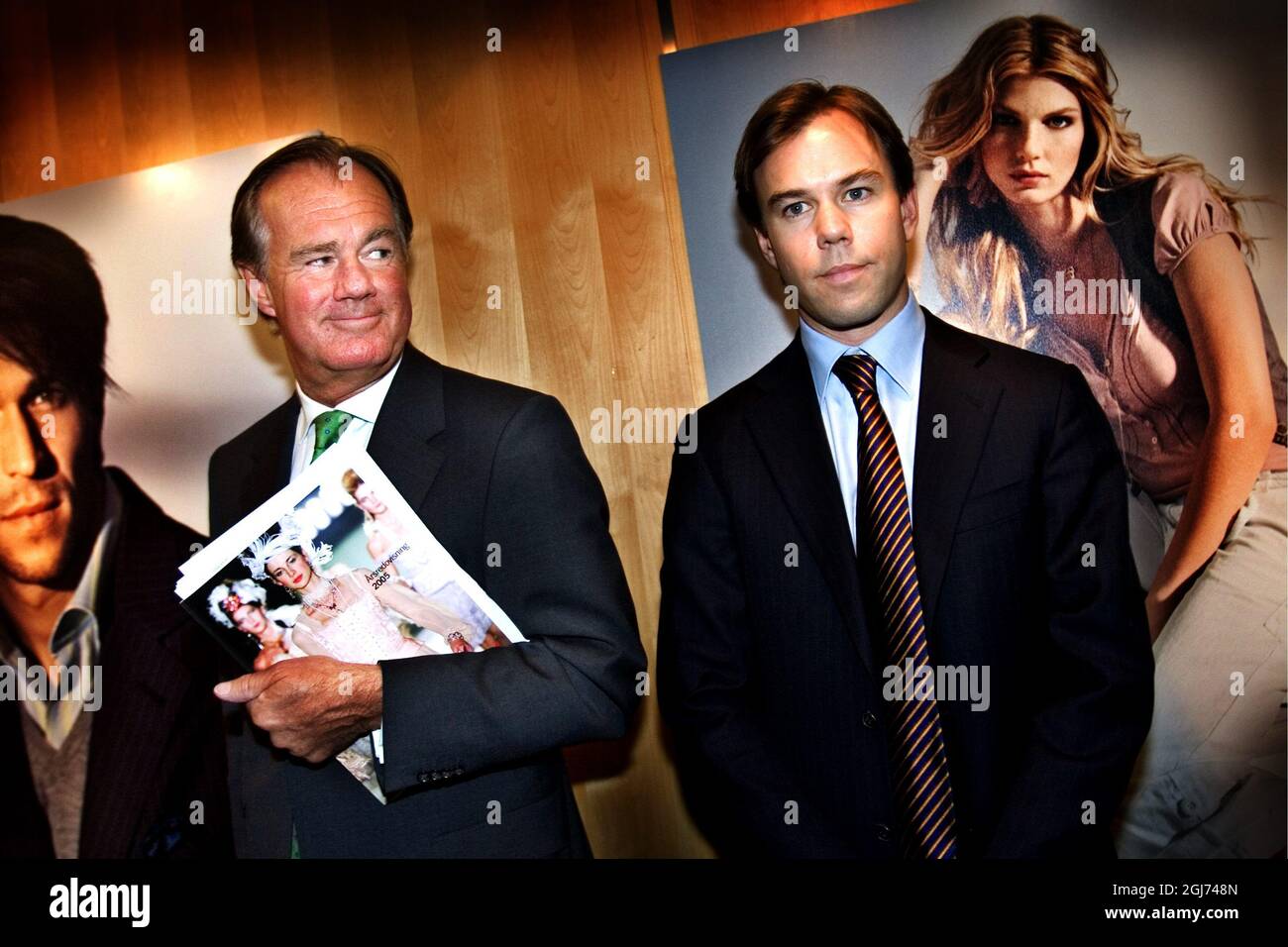 H&M owner Stefan Persson (left) and this son Karl-Johan Persson in ...