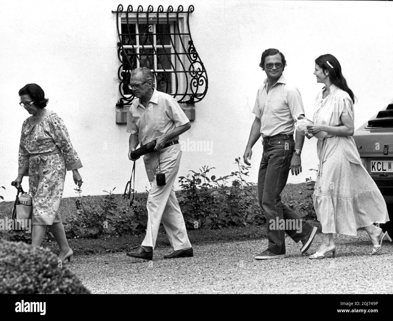 Silvia sweden carl gustav Black and White Stock Photos & Images - Alamy