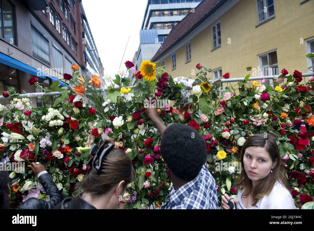 OSLO 20110725 Several hundred thousand Norwegians attended the anti ...