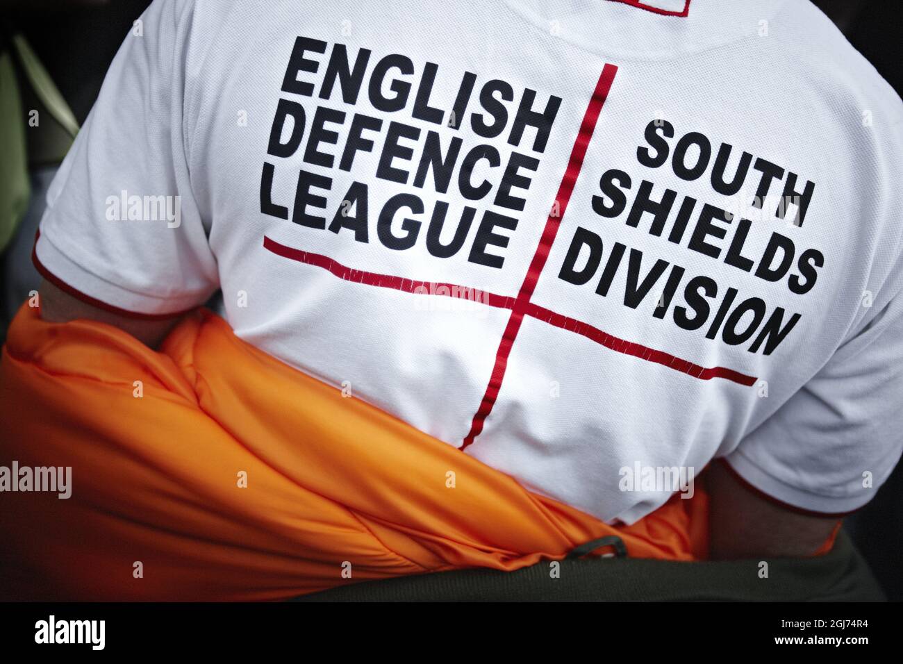 LUTON. ENGLAND 2011-02-05 EDL, The English Defend League members are ...