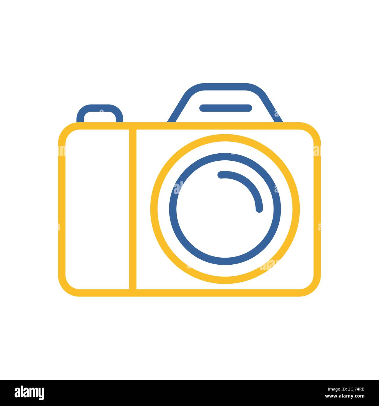 Camera vector icon. Camping and Hiking sign. Graph symbol for foto web ...