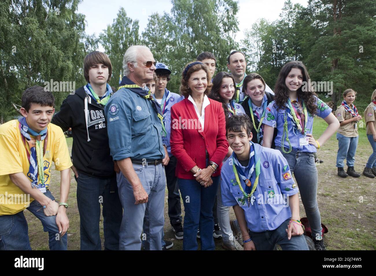 RONNEBY 2011-07-31 King Carl Gustaf and Queen Silvia visited on Sunday ...