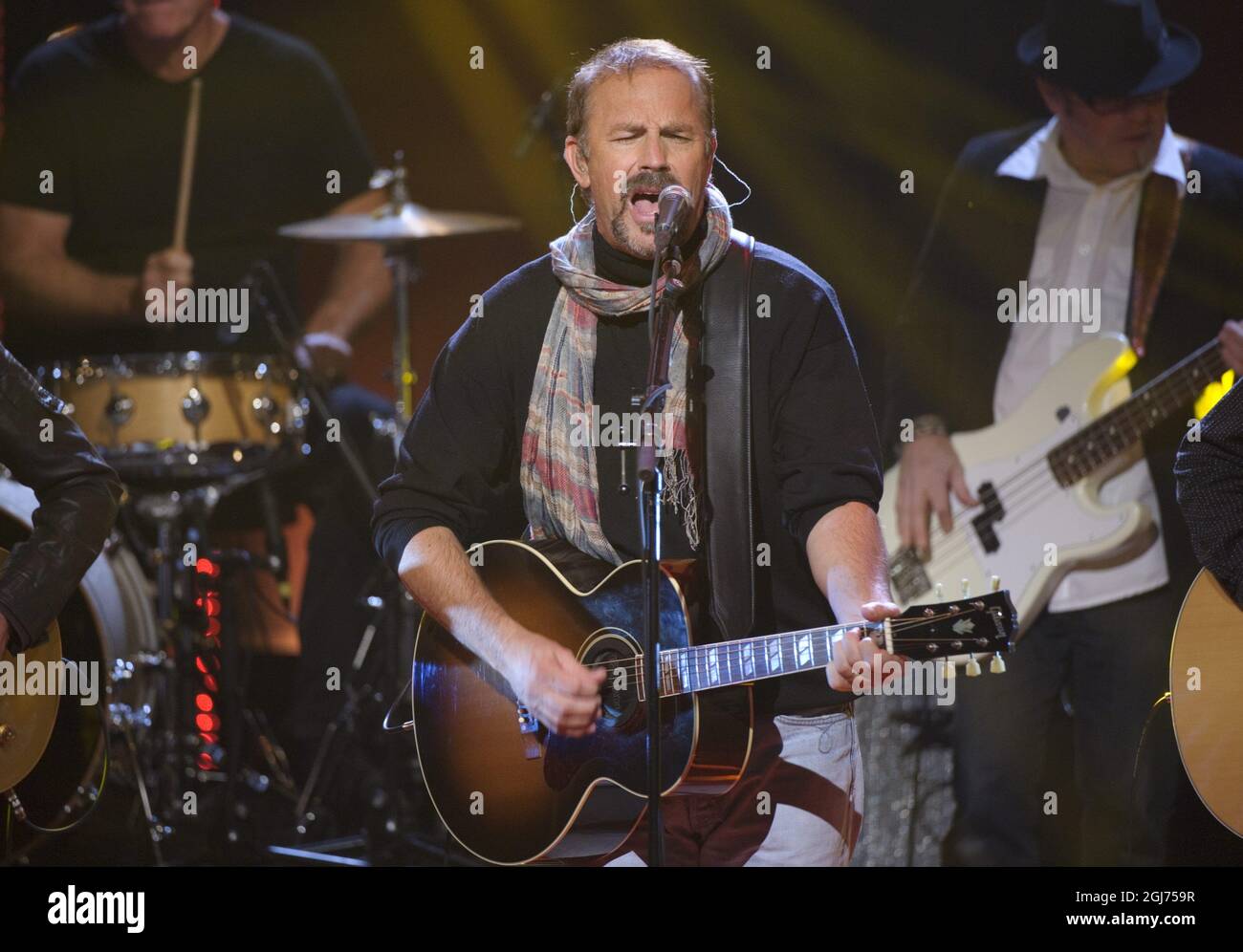 Kevin Costner appears on TV host Skavlan's show Stock Photo - Alamy