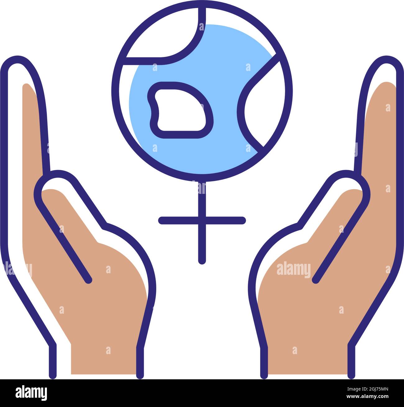 Feminism Support Rgb Color Icon Stock Vector Image And Art Alamy