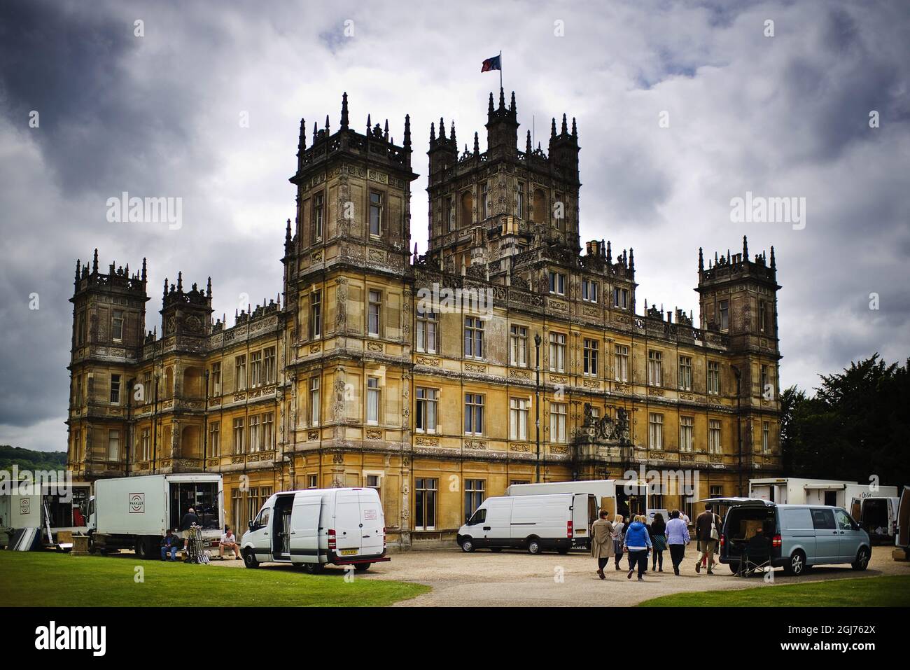 HIGHCLERE 2011-05-31 Behind the scenes of Downton Abbey. Filming the ...