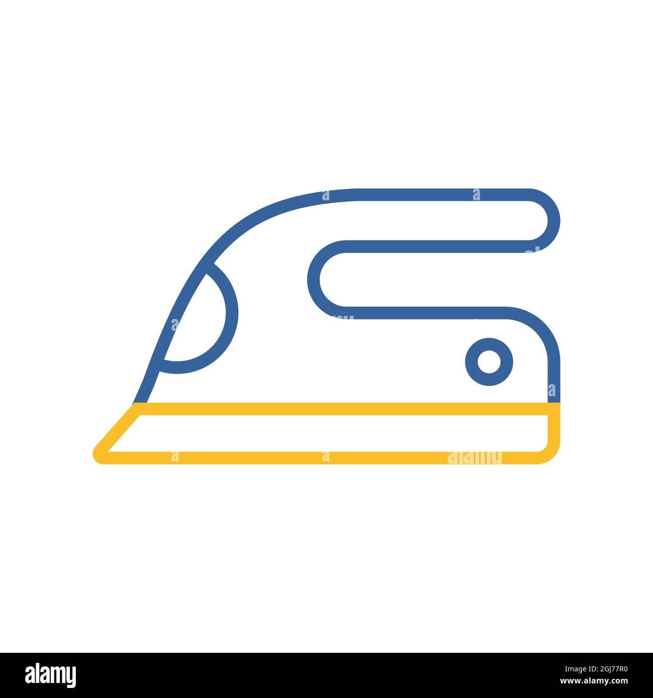 Steam iron flat vector icon. Graph symbol for household electric web ...