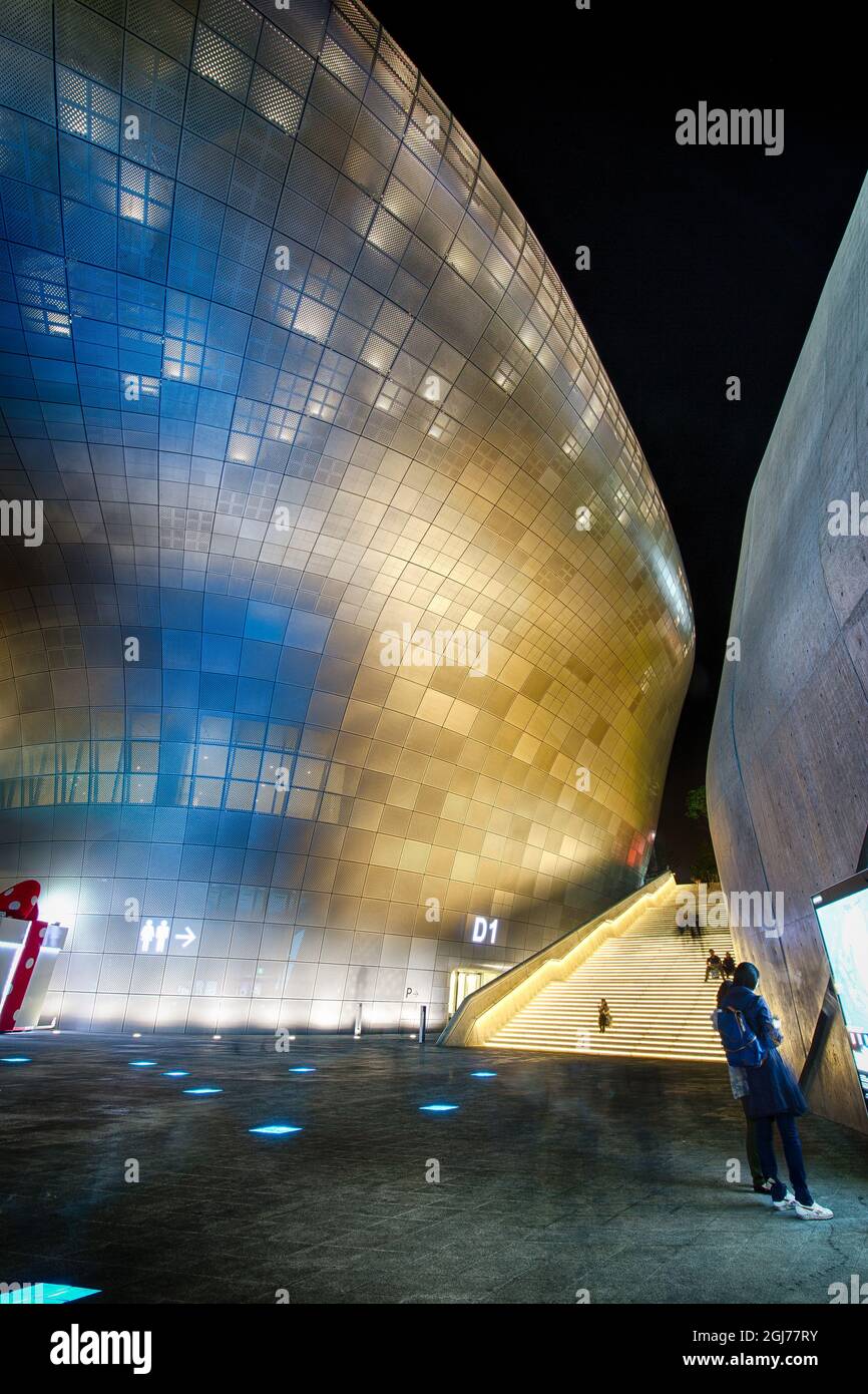 SEOUL, KOREA, SOUTH - Apr 19, 2014: The stairs on the ground floor of ...