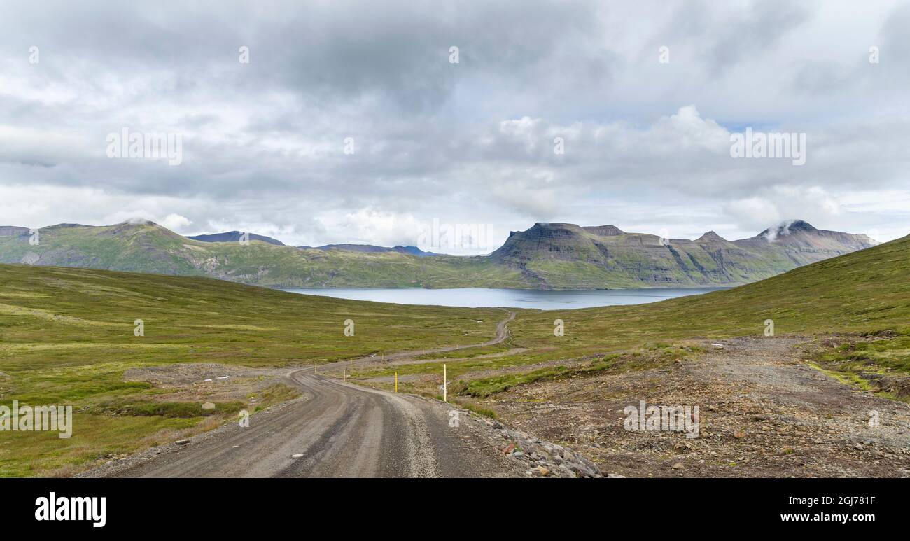 Landscape at Reykjarfjordur. The Westfjords (Vestfirdir) in Iceland ...