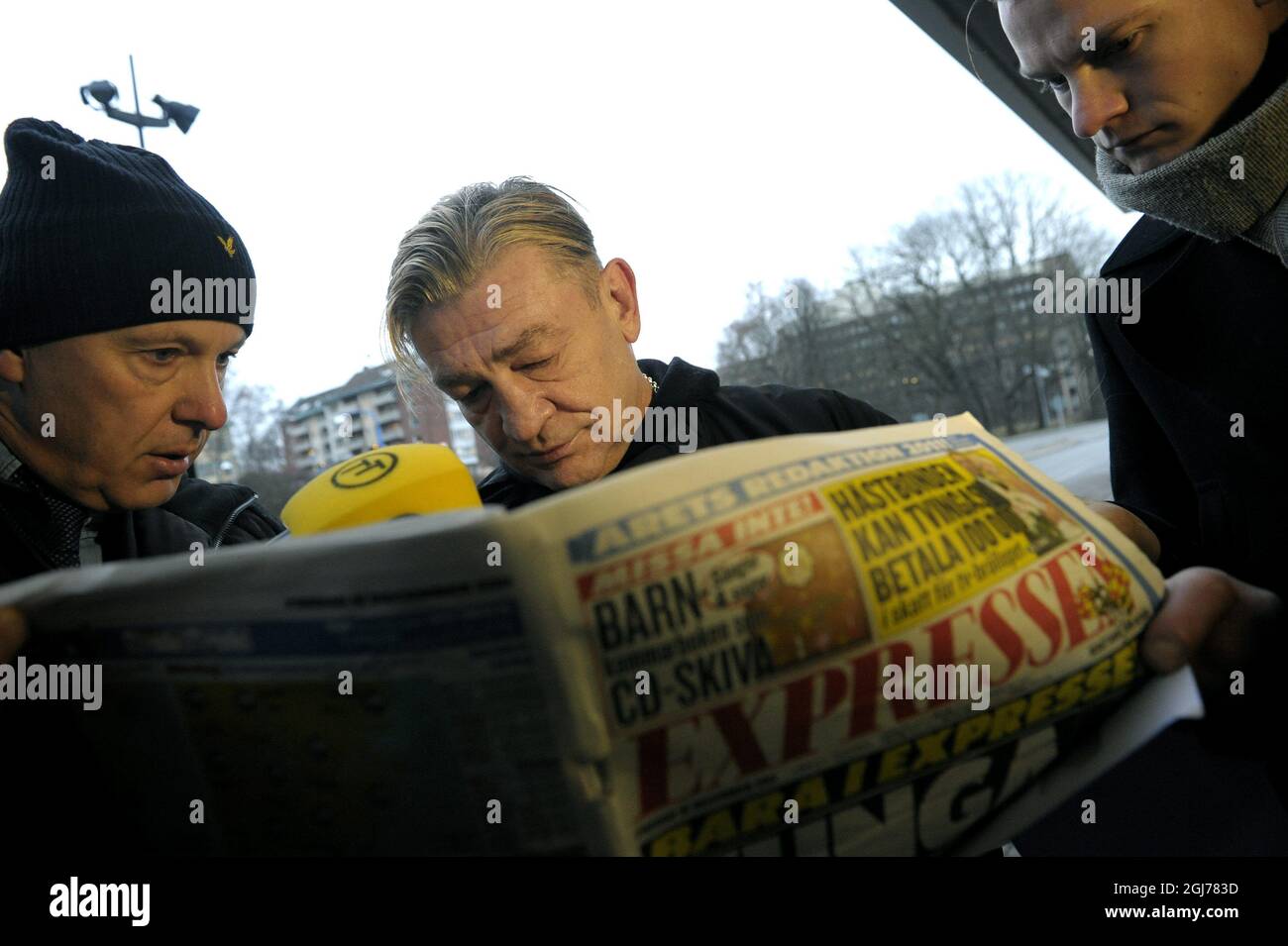 STOCKHOLM 20111216 EX night club owner Mille Markovic is seen looking ...