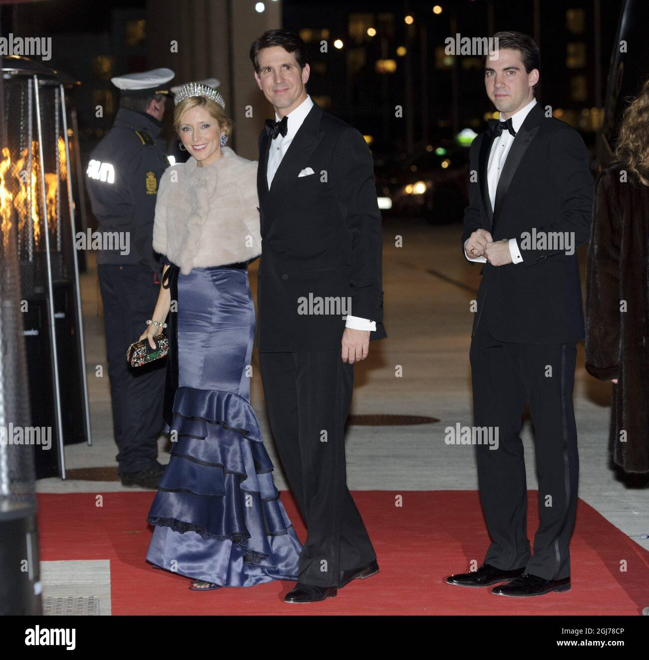 COPENHAGEN 20120114 Former royalty Pavlos and his wife Marie Chantal ...