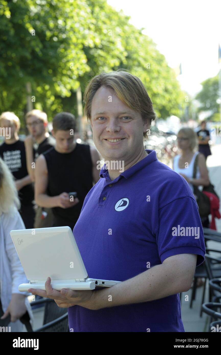 Pirate Party leader Rickard "Rick" Falkvinge. Foto Leif R Jansson ...