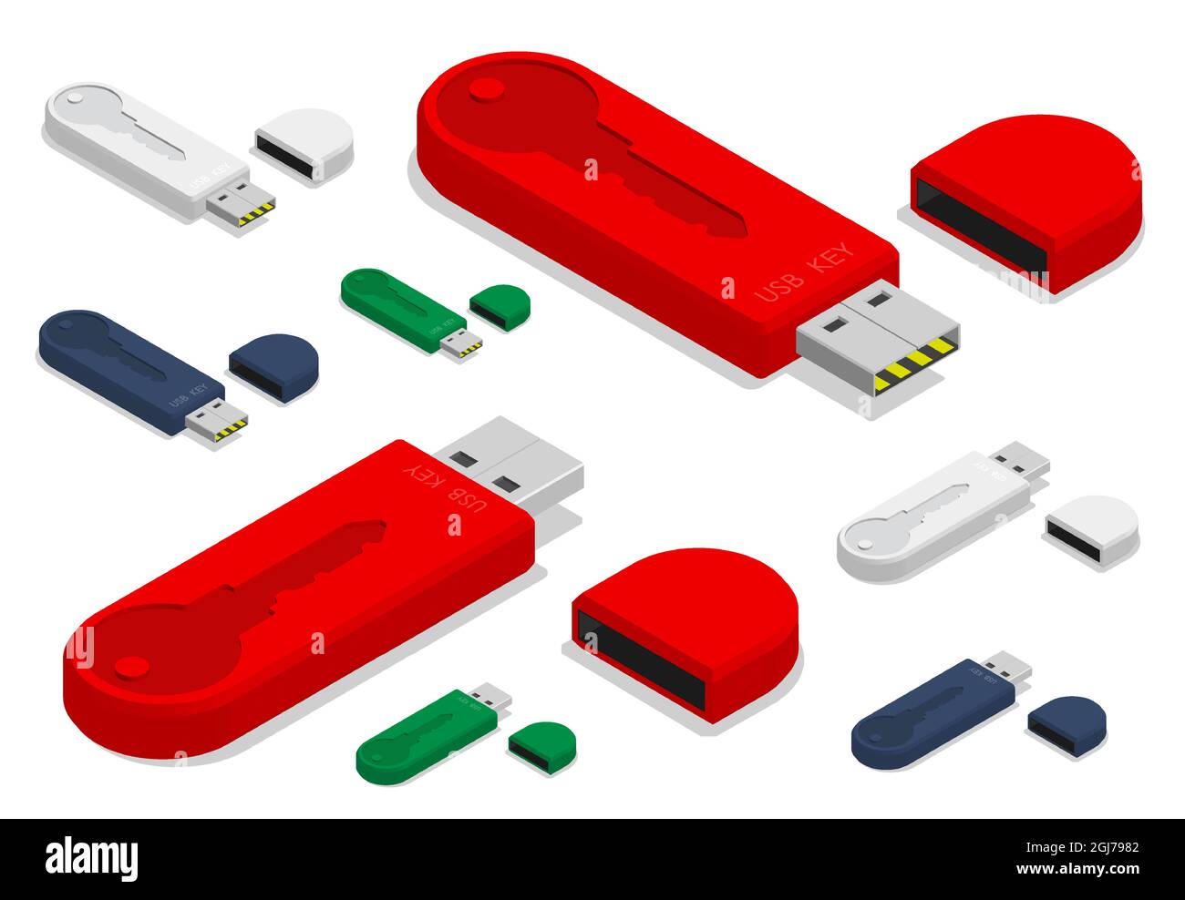 Key usb Stock Vector Images - Alamy