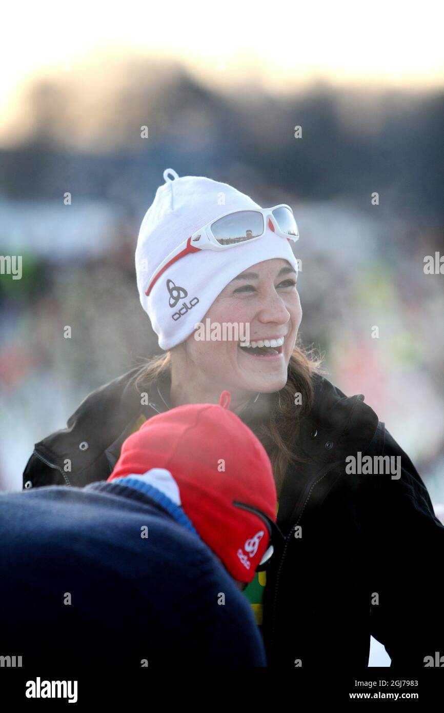 Pippa Middleton prepares herself early Sunday morning before starting ...
