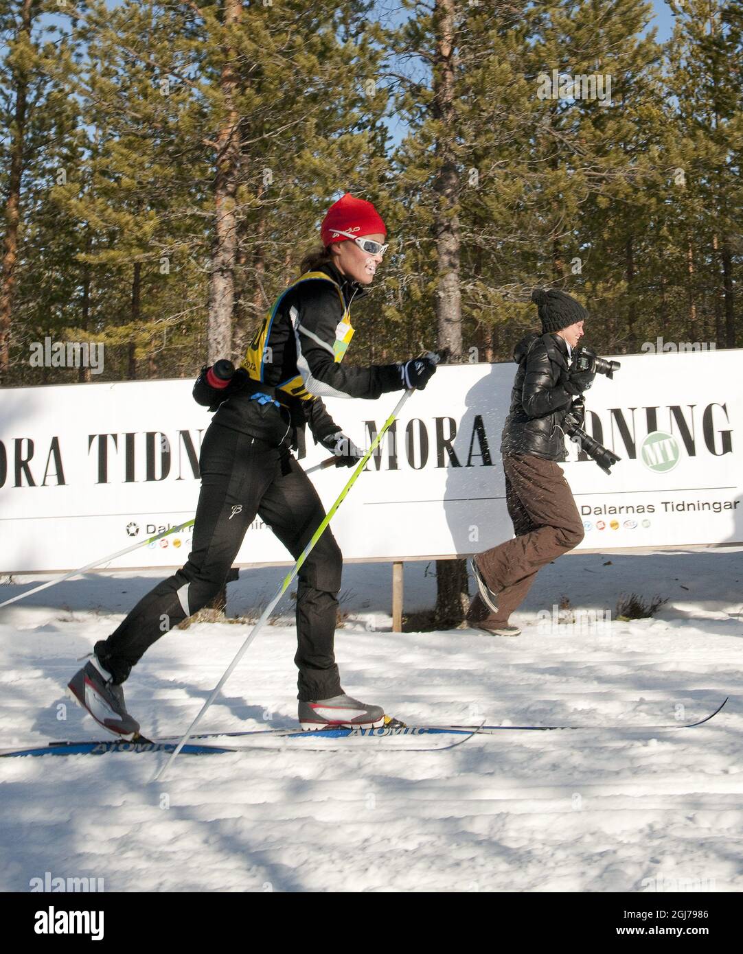 Pippa Middleton taking part in the 90 km long cross country skiing ...