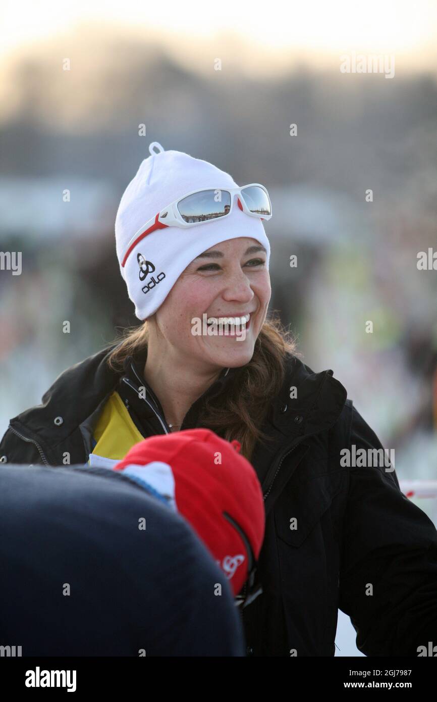 Pippa Middleton taking part in the 90 km long cross country skiing ...