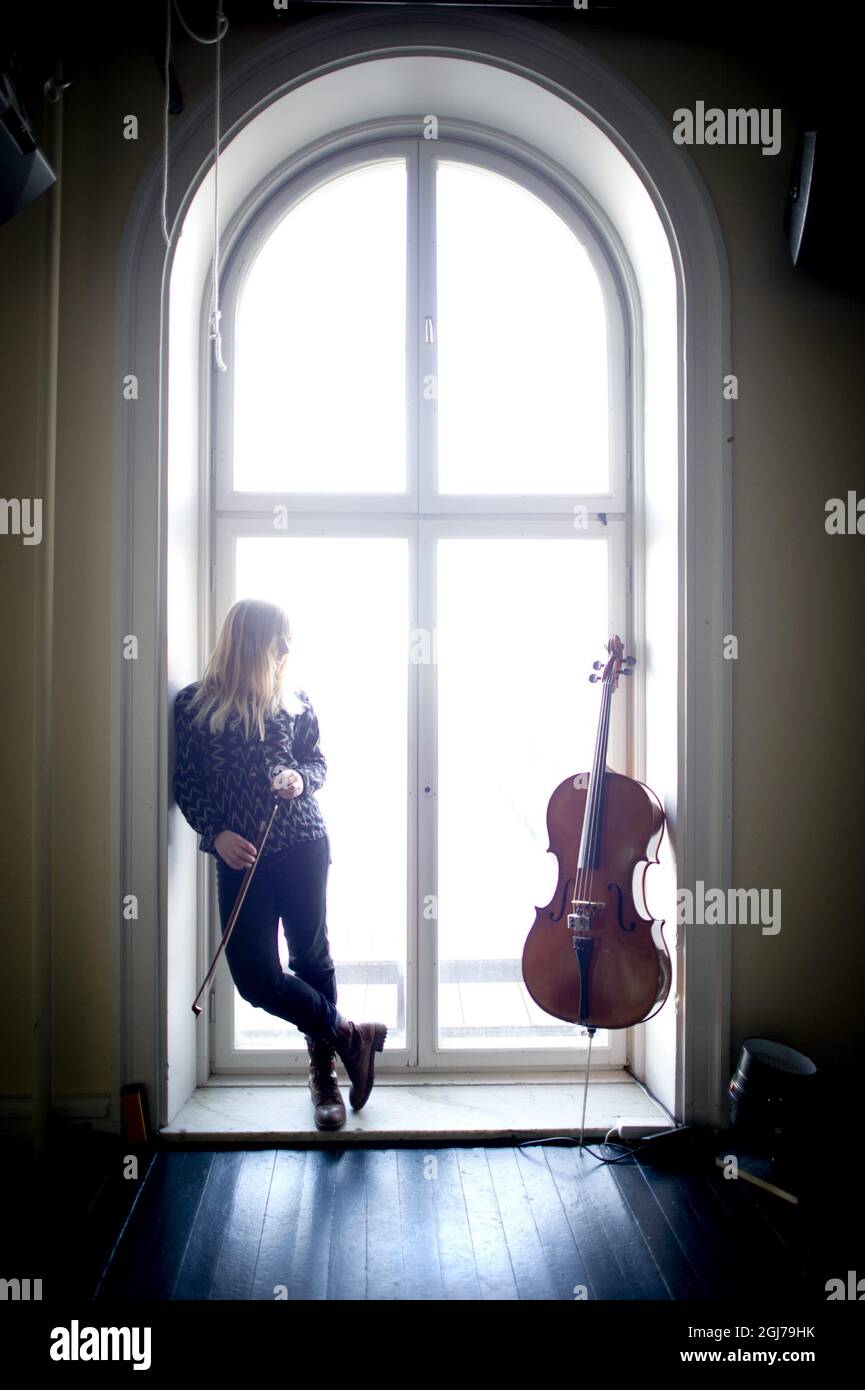STOCKHOLM 20120220 - Linnea Olsson, 28, celist and bassist, her debut ...