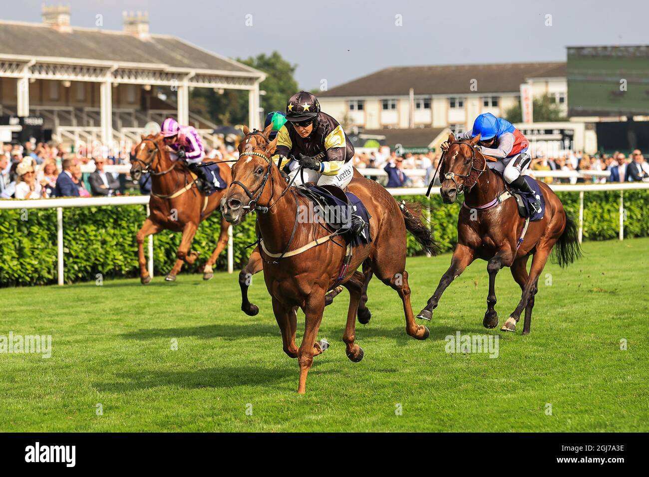 Winner of the First race on Ladies Day Call me Ginger ridden by Amie ...
