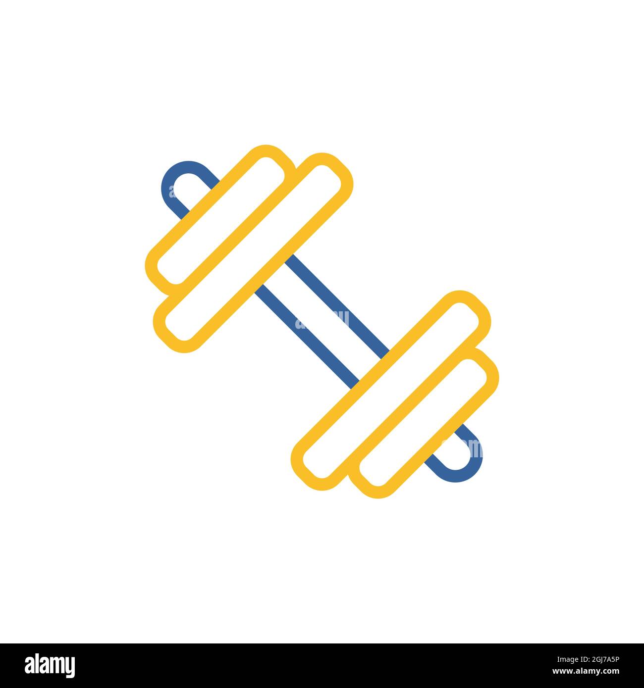 Dumbbell flat vector icon. Graph symbol for sport web site and apps ...