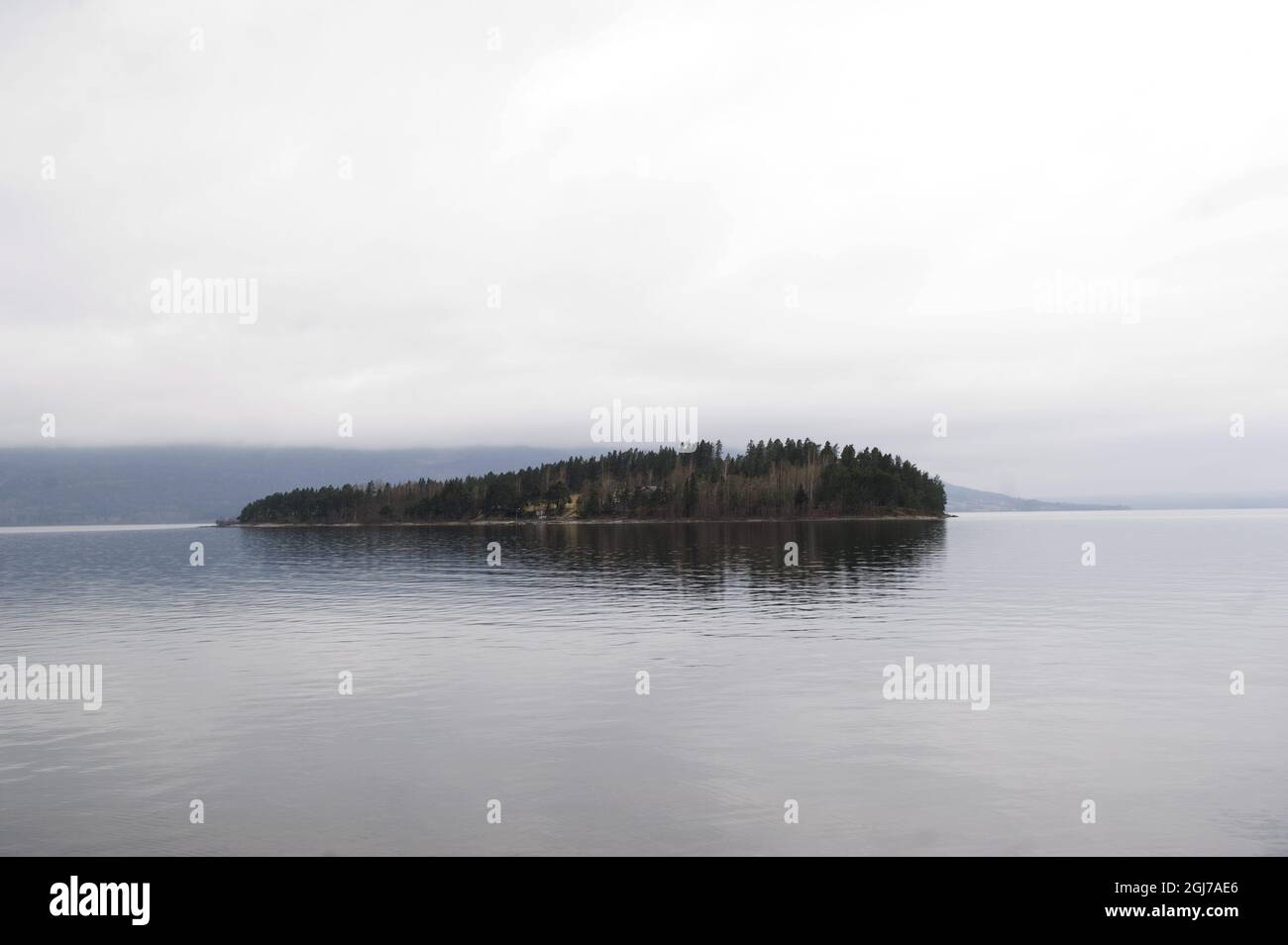 OSLO 20120415 Utoeya island, in the Tyrifjorden lake northwest of Oslo ...