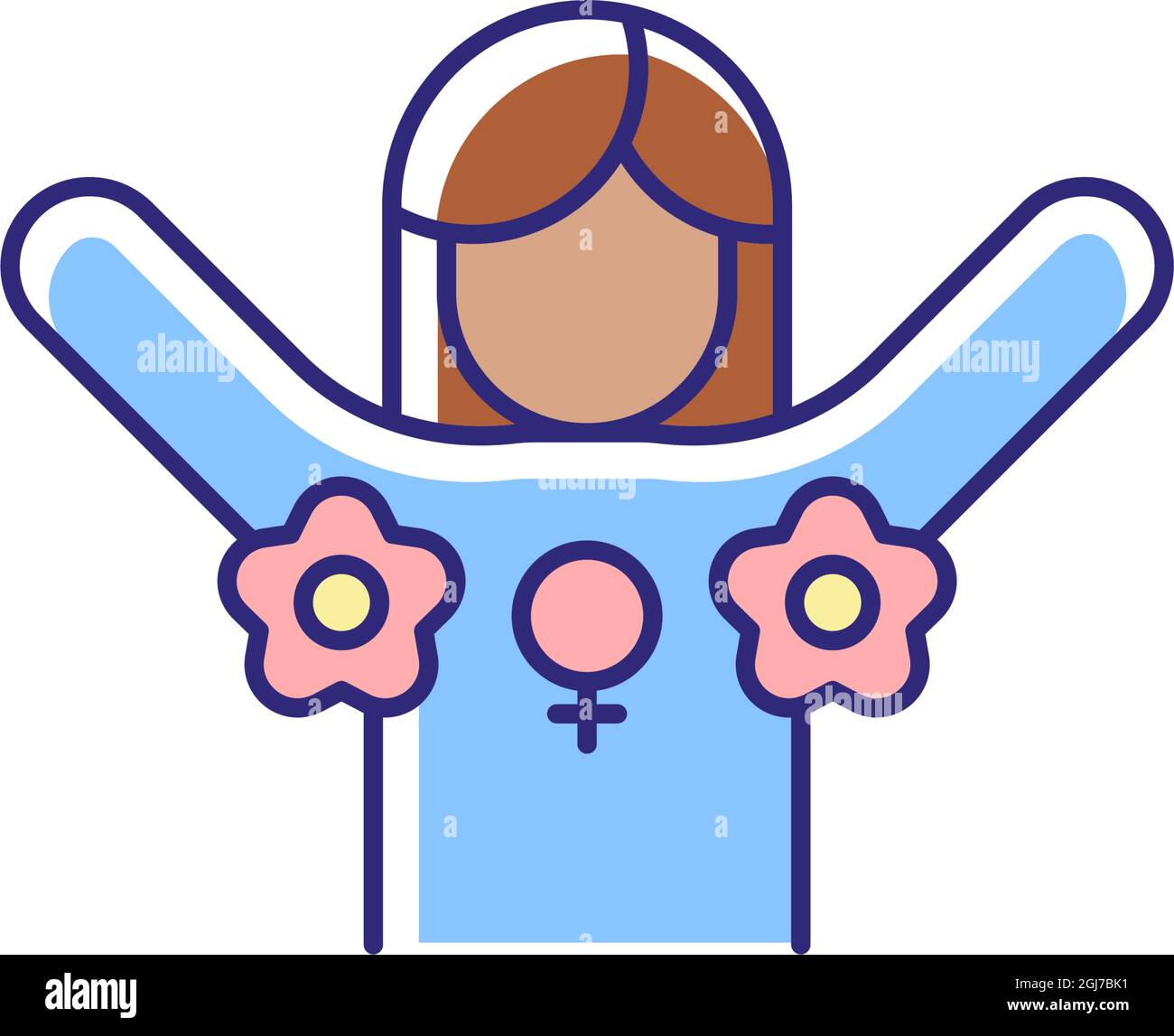Radical Feminism Rgb Color Icon Stock Vector Image And Art Alamy