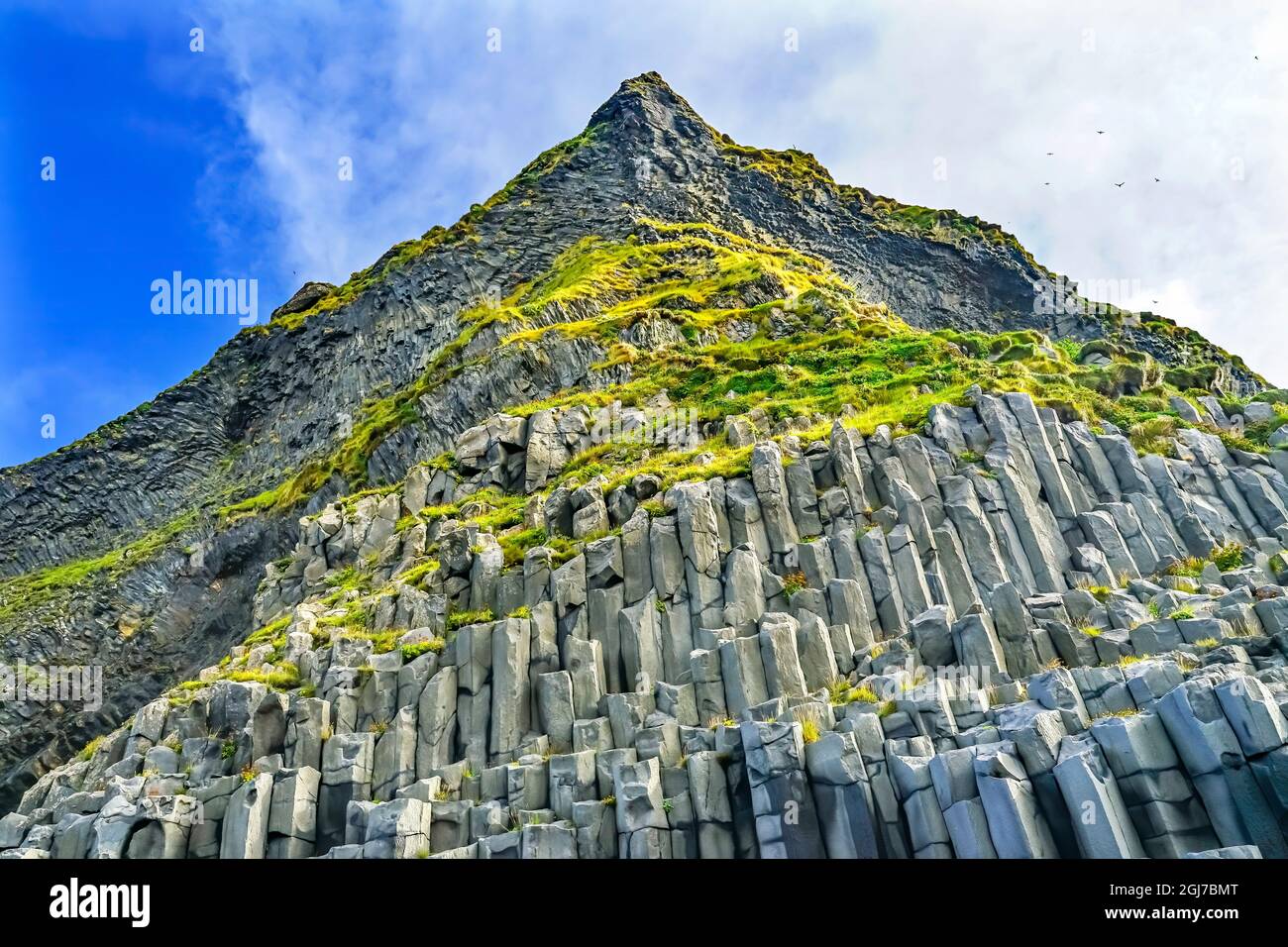 Gardar Basalt Columns Mountain, Reynisfjara black sand beach, South ...