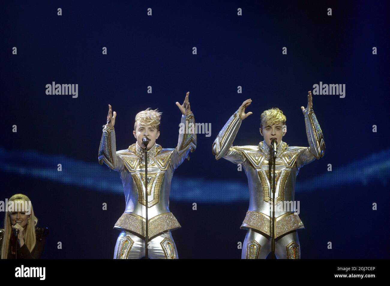Jedward 2012 waterline eurovision hi-res stock photography and images ...