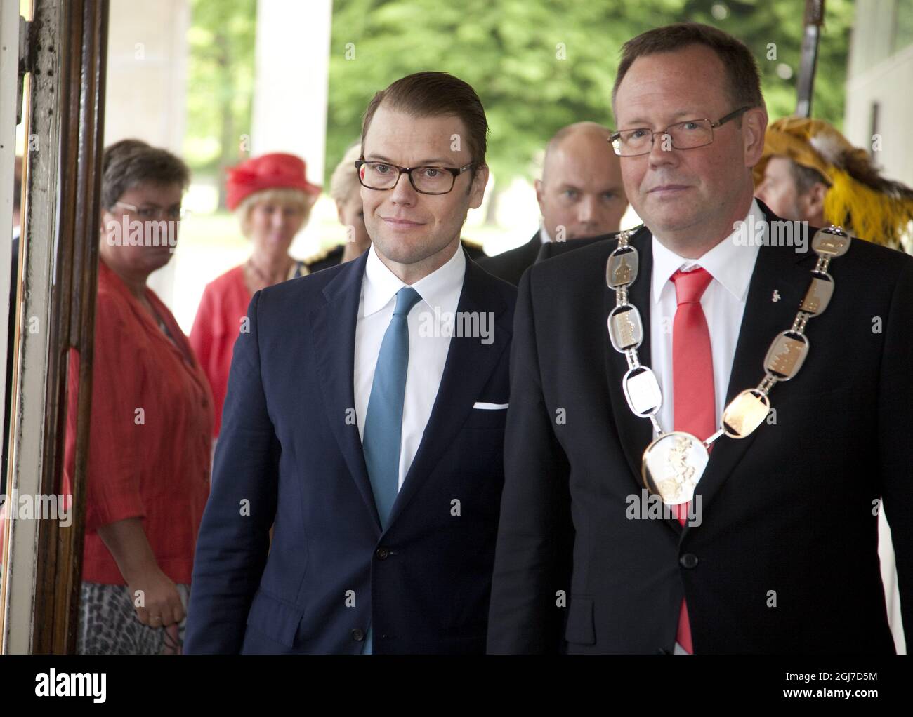 MALMO 2012-06-06 Prince Daniel of Sweden and Mayor Kent Andersson ...