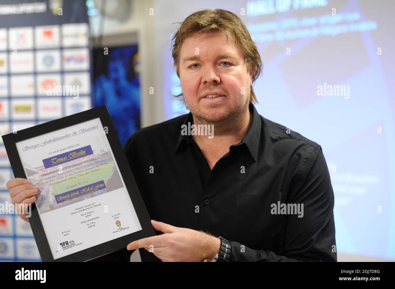 Tomas Brolin, a member of the Soccer Hall of Fame Stock Photo - Alamy