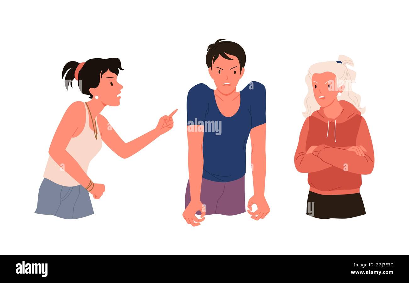 Cartoon woman angry hi-res stock photography and images - Alamy