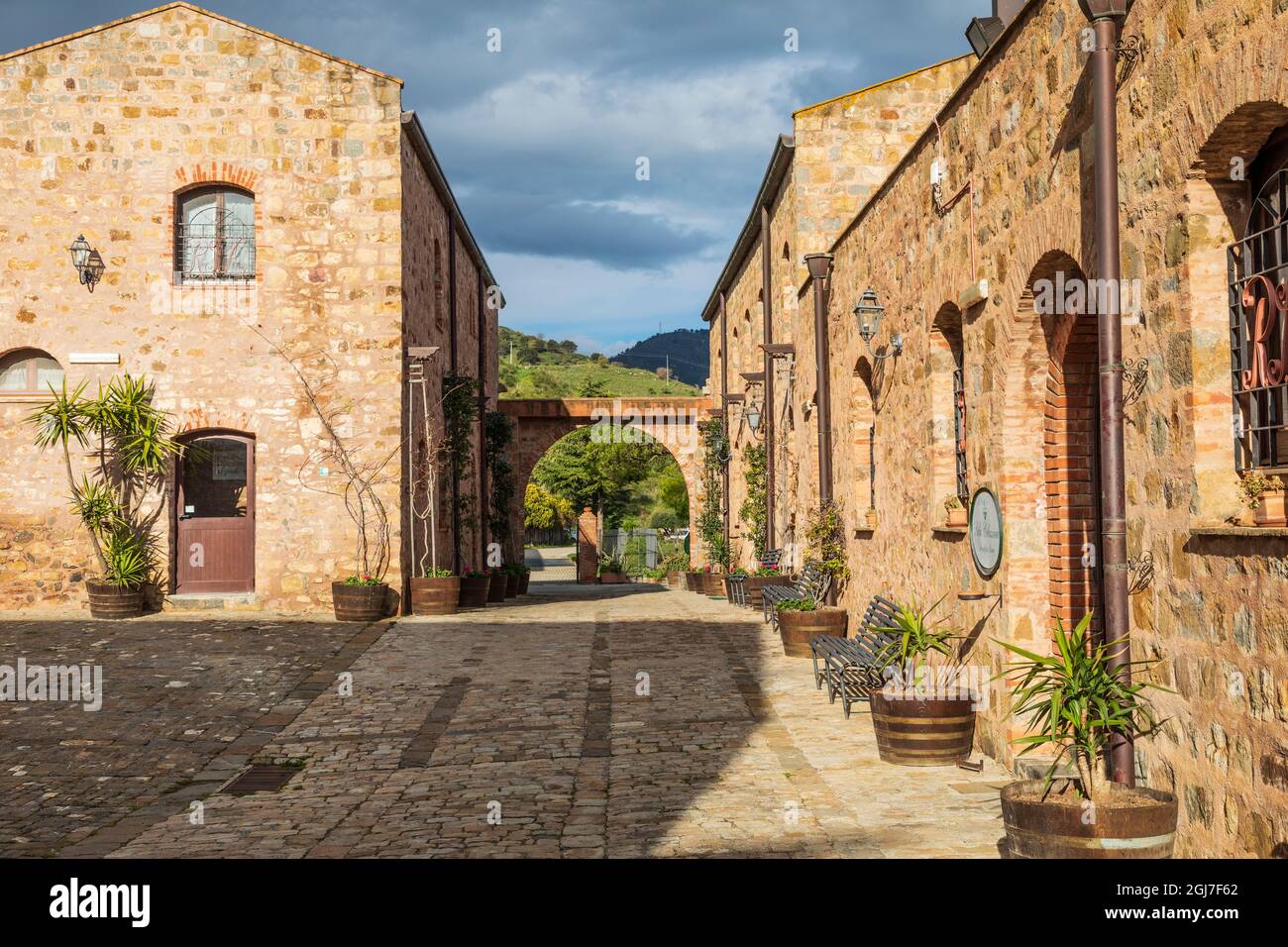 Italy, Sicily, Palermo Province, Castelbuono. April 12, 2019. The ...