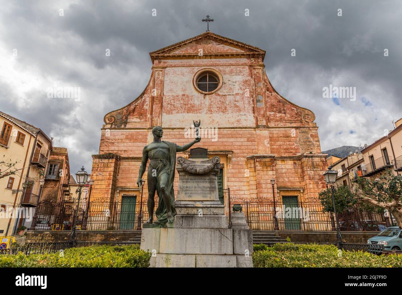 Italy, Sicily, Palermo Province, Castelbuono. April 12, 2019. World War ...