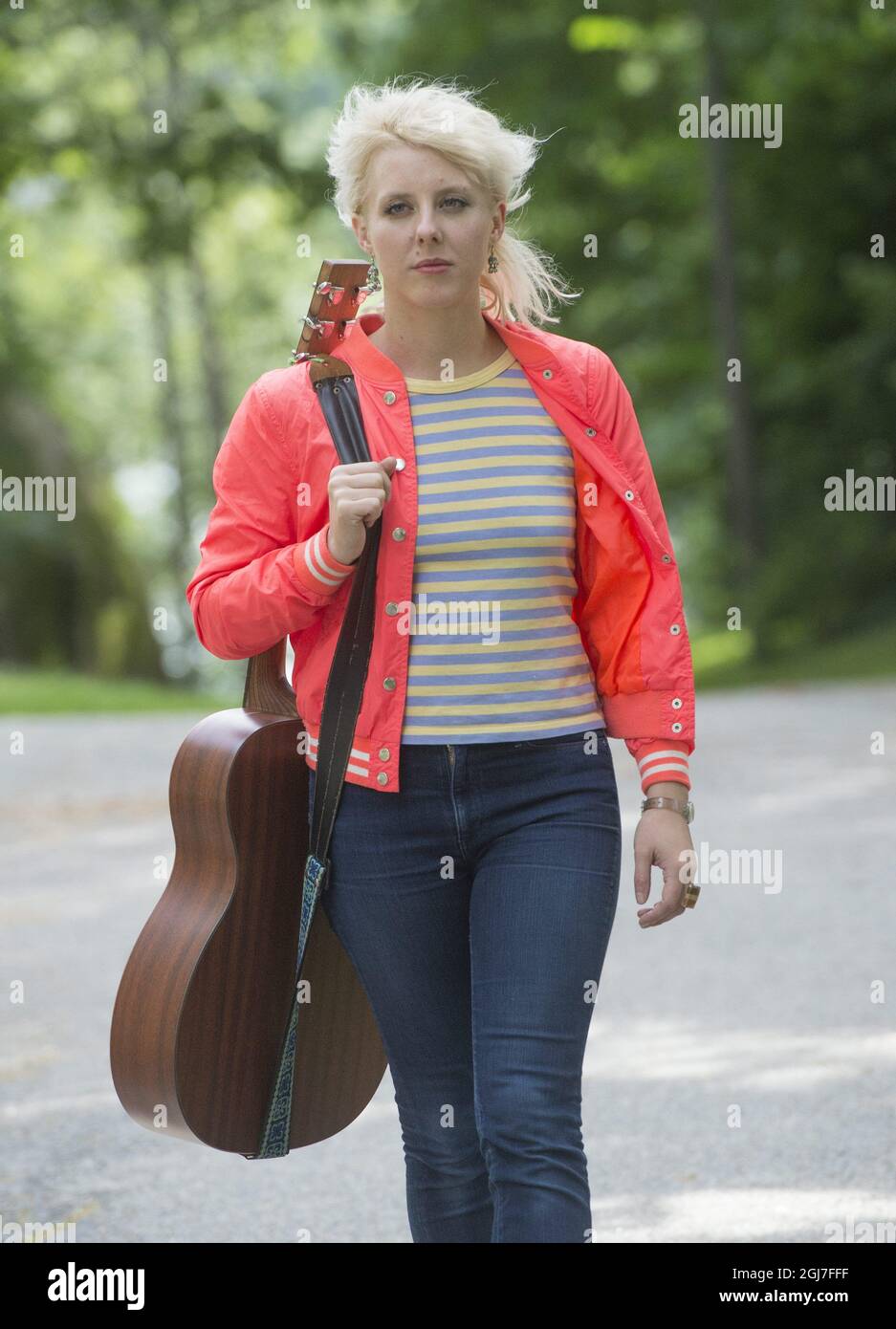 STOCKHOLM 20120814 Sophia Knapp, singer from the United States. Foto ...