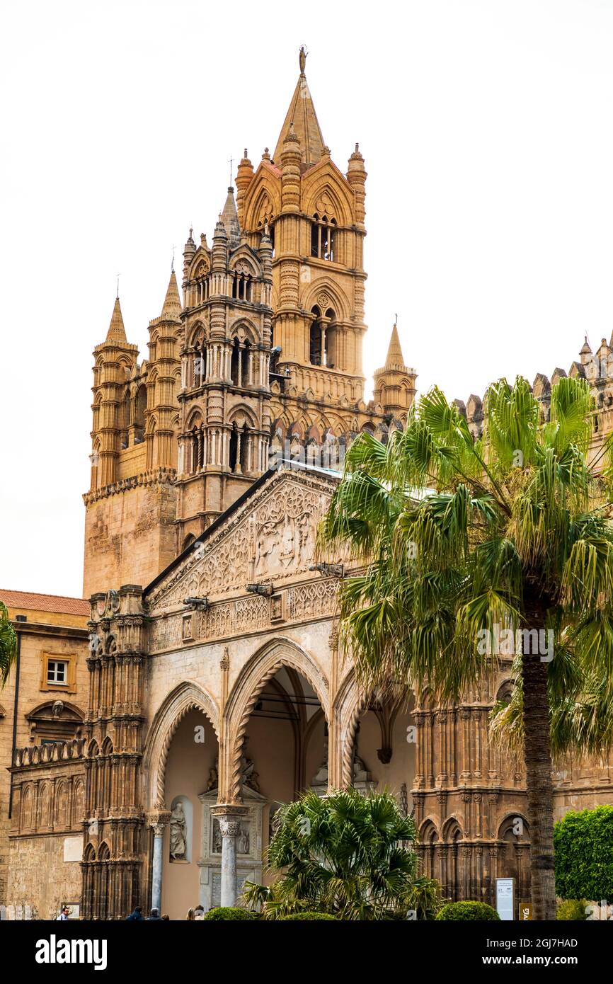 Italy, Sicily, Province of Palermo, Palermo. The Cathedral of Palermo ...